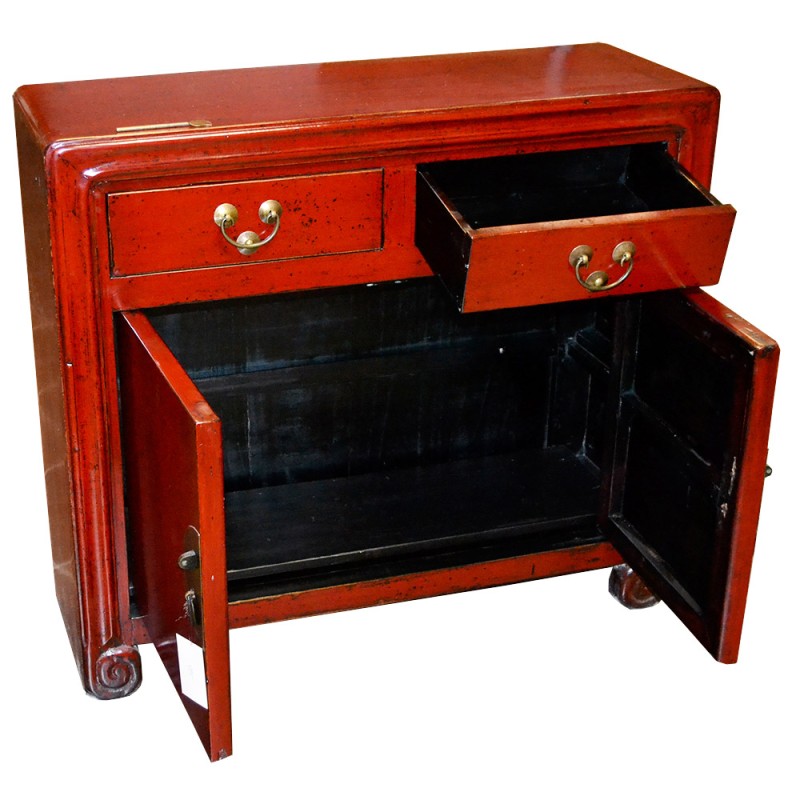 Buffet chinois rouge